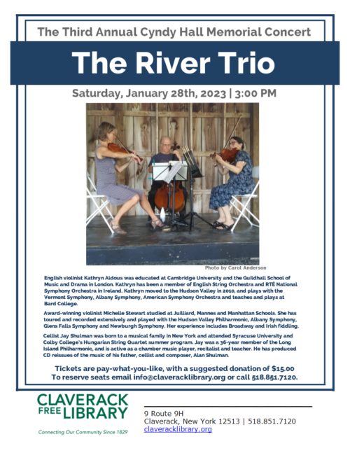 The River Trio - CREATE council on the arts • Greene • Columbia • Schoharie
